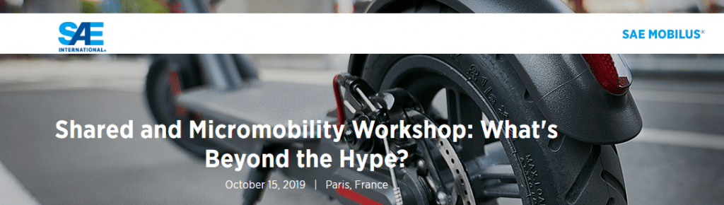 Shared and Micromobility Workshop – Mobility Makers